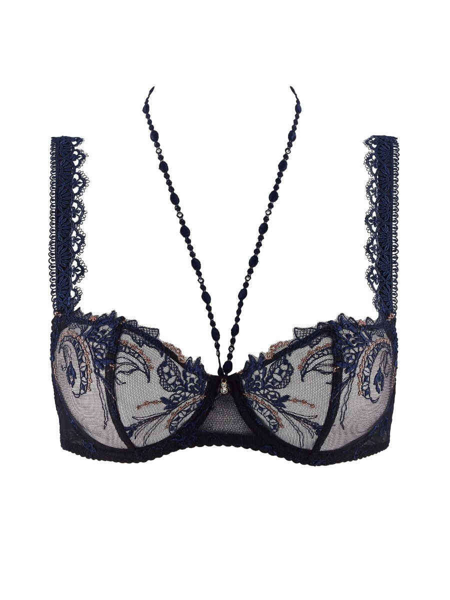 Aubade Amour Precieux Half Cup Bra - Cosmic Blue | BraForMe
