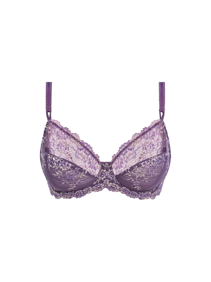 Wacoal Embrace Lace Underwire Bra - Grape Compote Multi | BraForMe