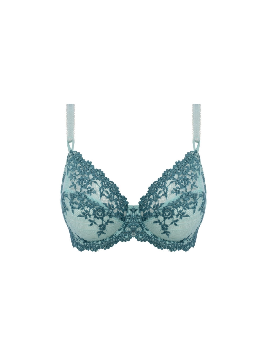 Wacoal Embrace Lace Underwire Bra - Eggshell Blue/Brittany Blue | BraForMe