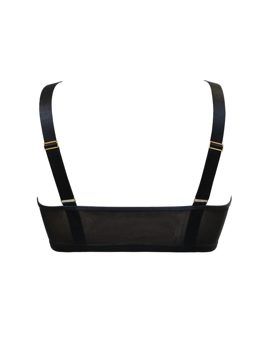 Gossard Pulse Mesh Front Fastening Bra - Black | BraForMe